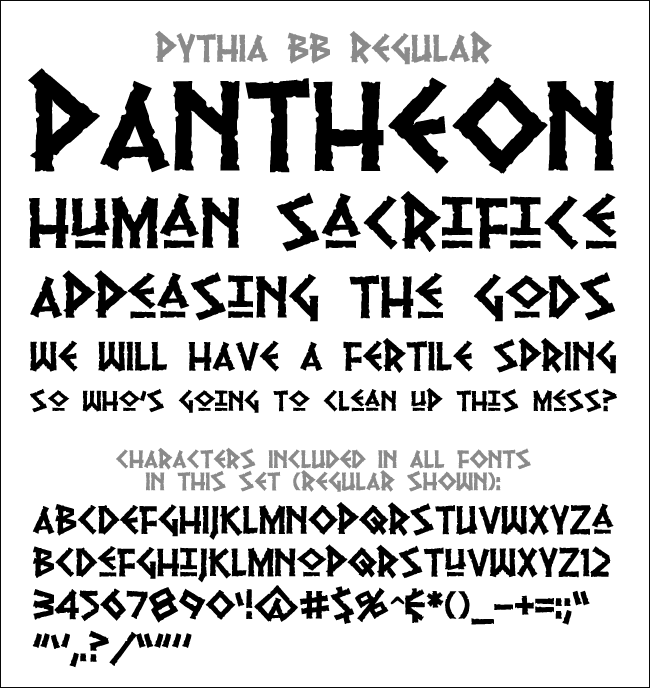 Pythia – Blambot Comic Fonts & Lettering