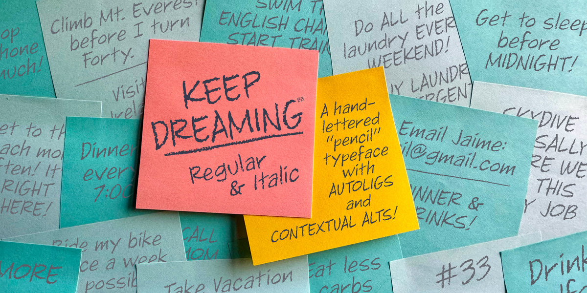 Keep Dreaming – Blambot Comic Fonts & Lettering