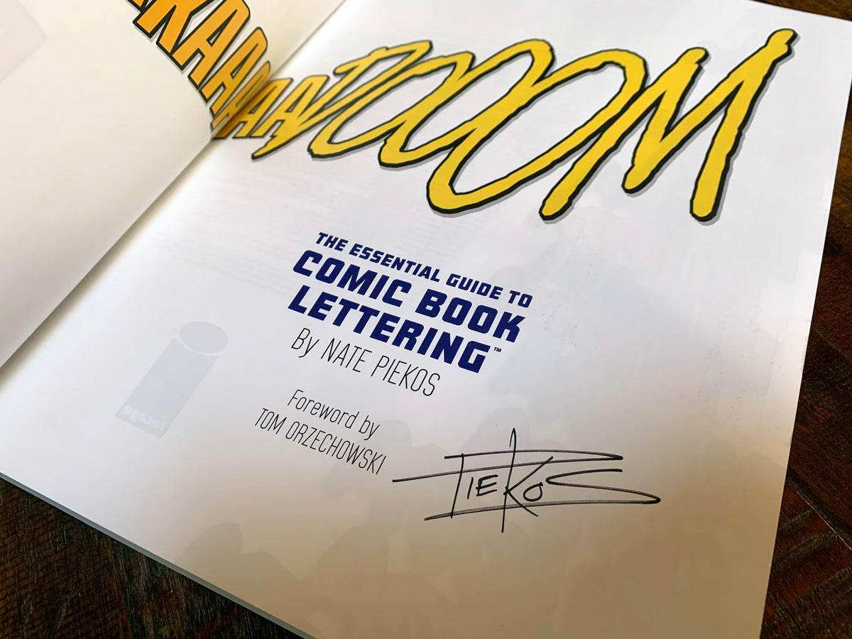 Signed Essential Guide to Comic Book Lettering – Blambot Comic Fonts ...