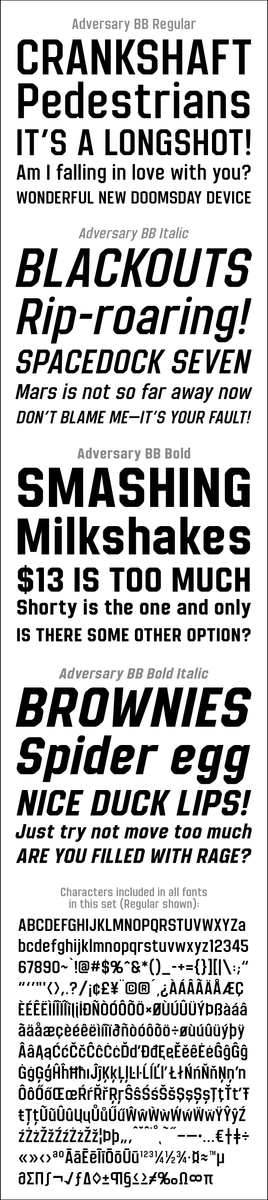 Adversary – Blambot Comic Fonts & Lettering