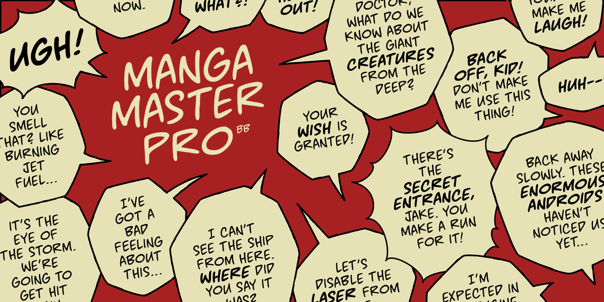 Manga Master Pro – Blambot Comic Fonts & Lettering