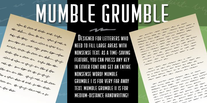 Mumble Grumble – Blambot Comic Fonts & Lettering