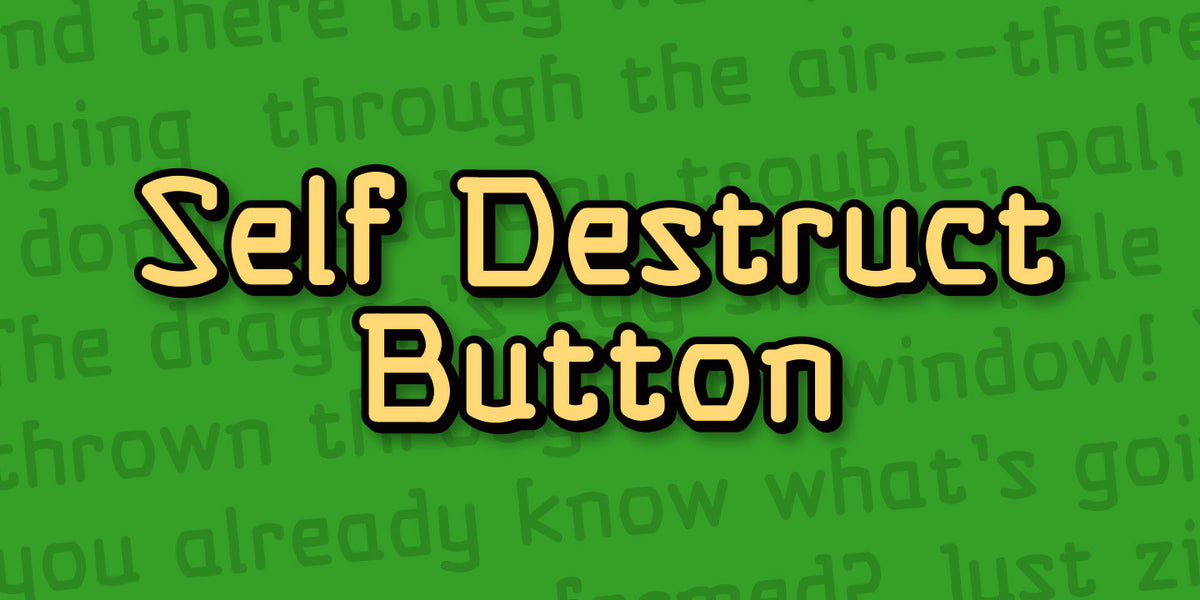 Self Destruct Button – Blambot Comic Fonts & Lettering