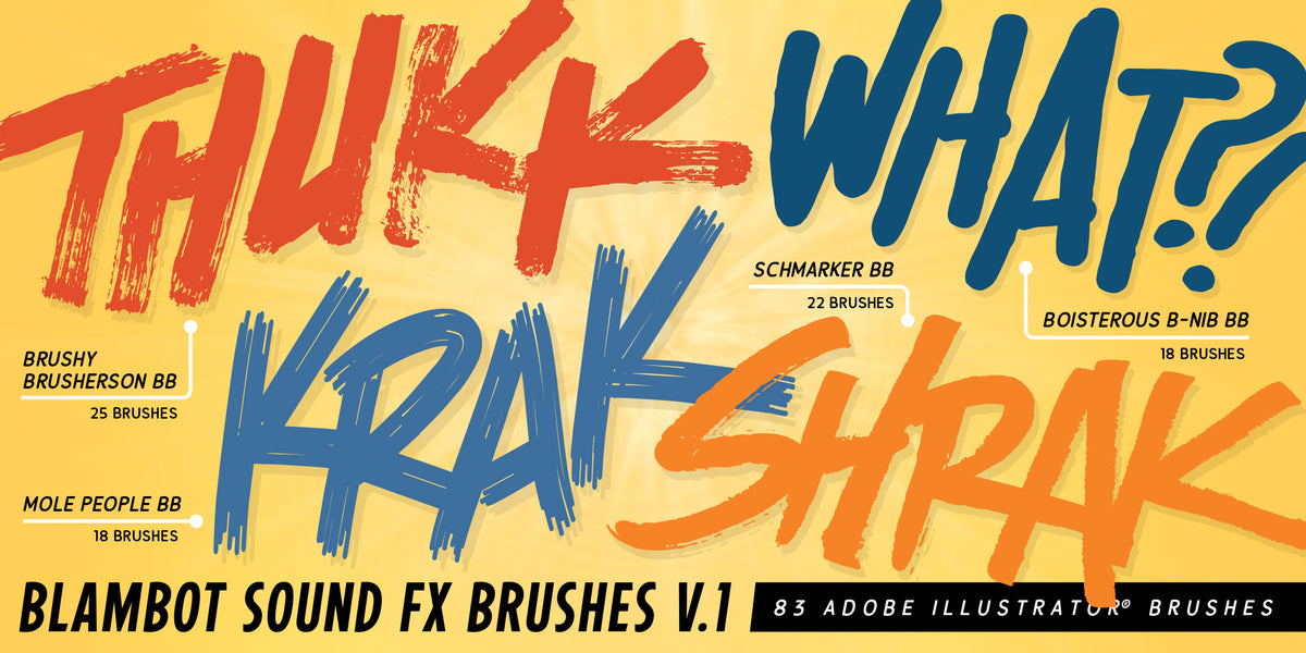 Blambot Sound Effect Brushes Vol.1 – Blambot Comic Fonts & Lettering
