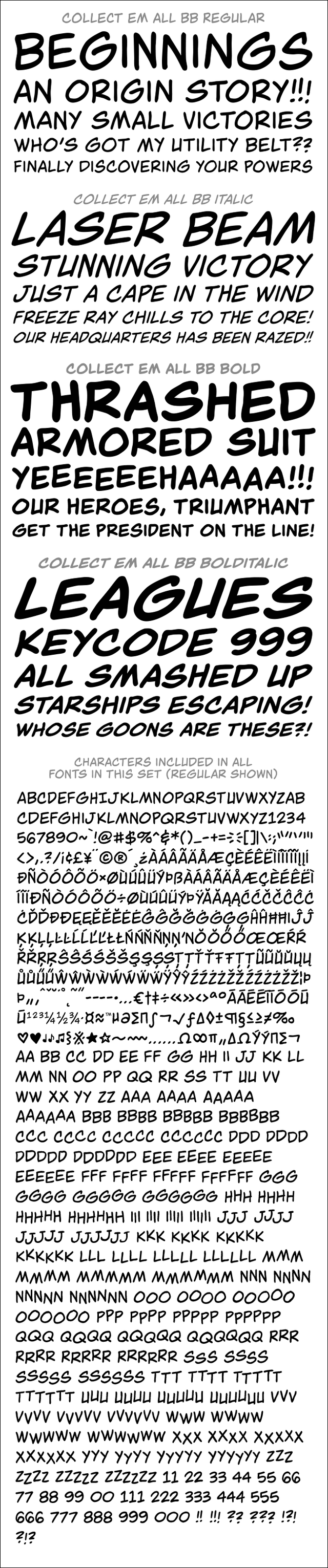 Collect Em All – Blambot Comic Fonts & Lettering