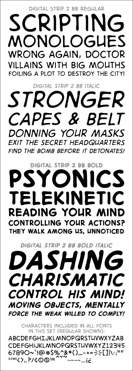 Digital Strip 2 – Blambot Comic Fonts & Lettering