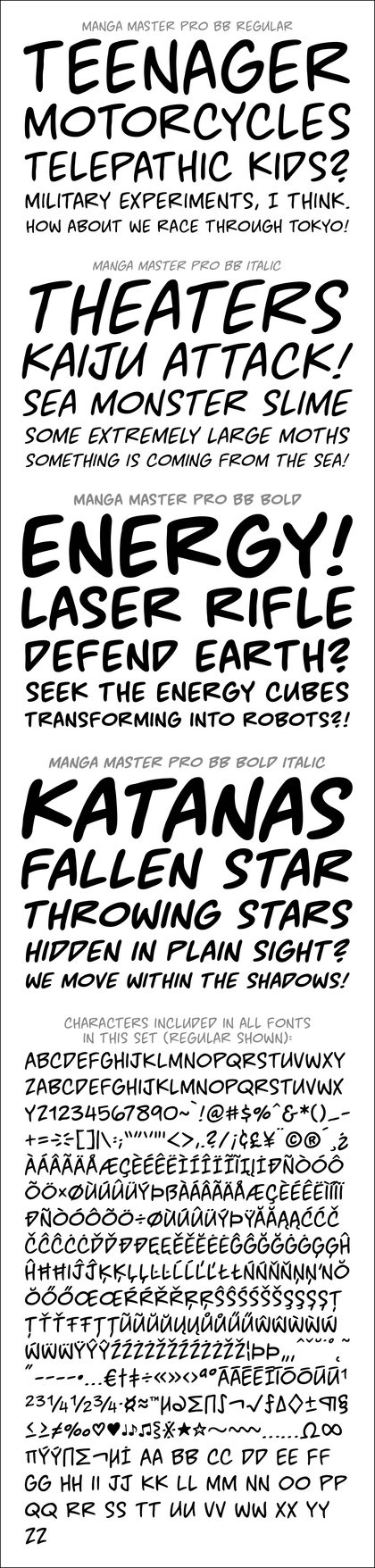 Blambot Comic Fonts & Lettering