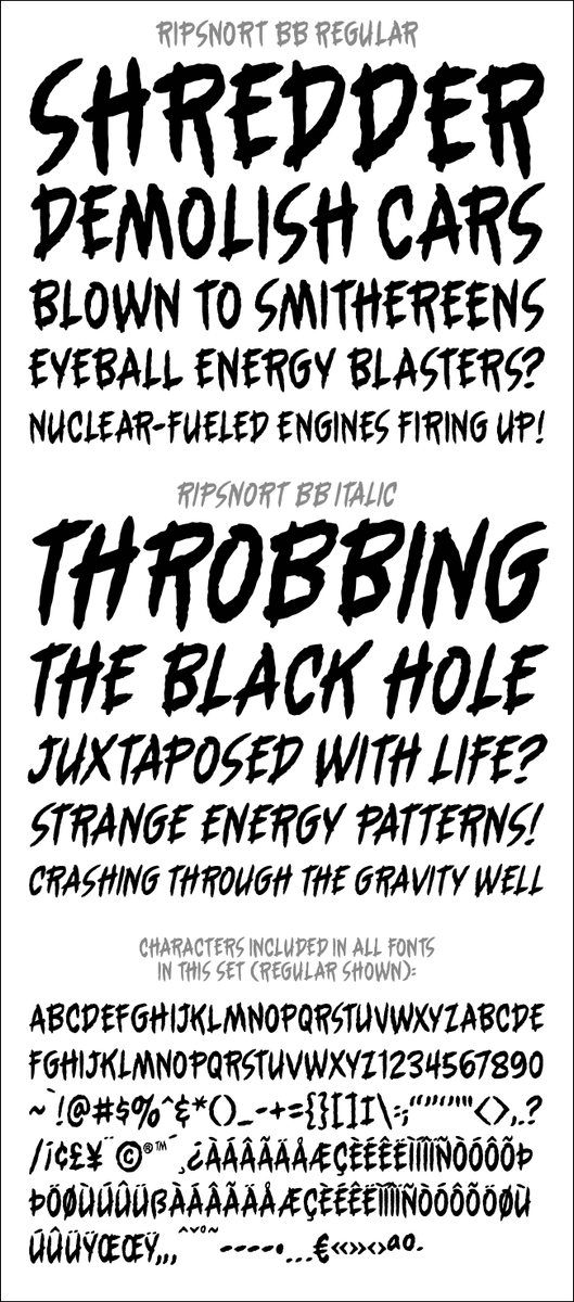 Ripsnort – Blambot Comic Fonts & Lettering