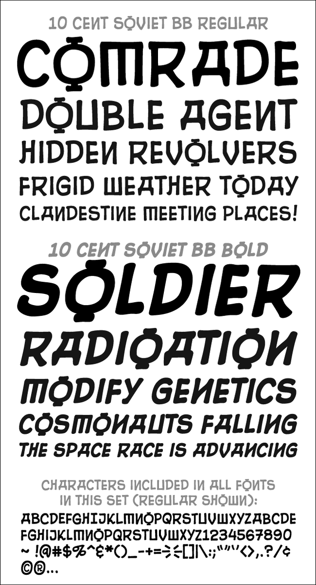 10 Cent Soviet – Blambot Comic Fonts & Lettering