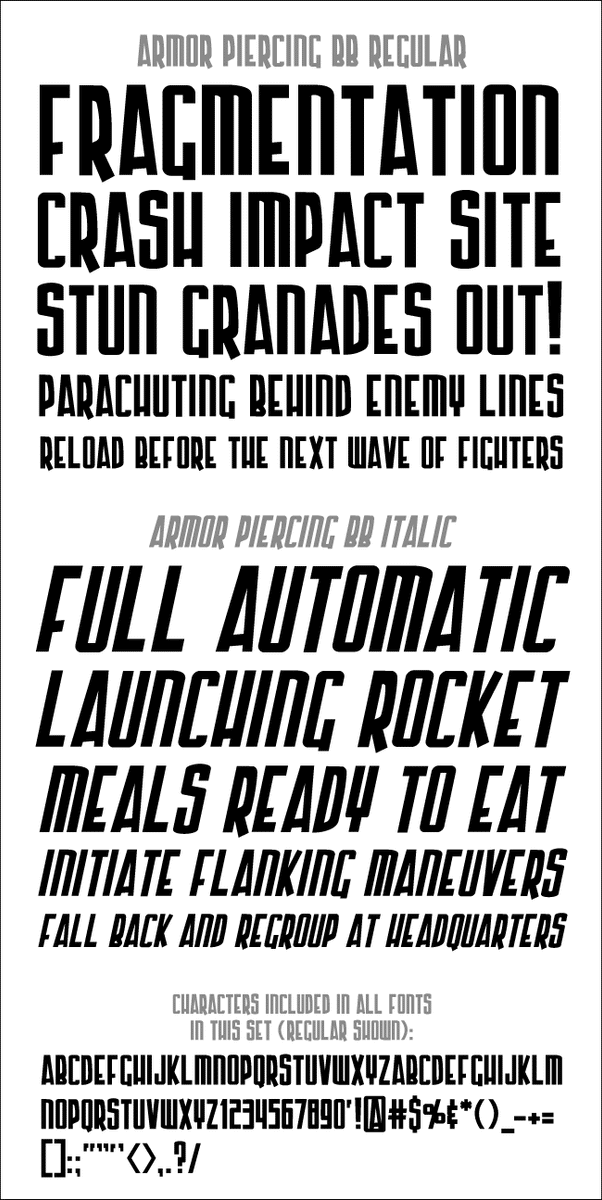 Armor Piercing – Blambot Comic Fonts & Lettering