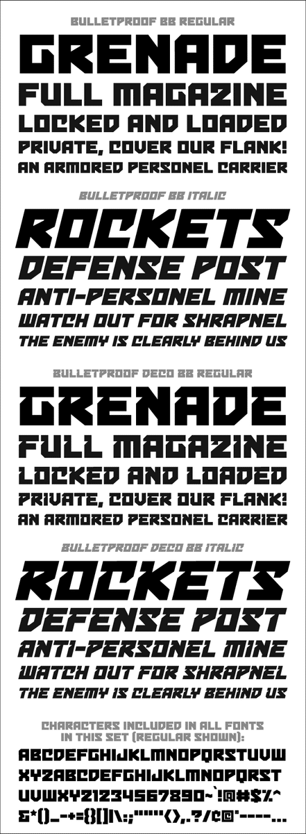 Bulletproof – Blambot Comic Fonts & Lettering