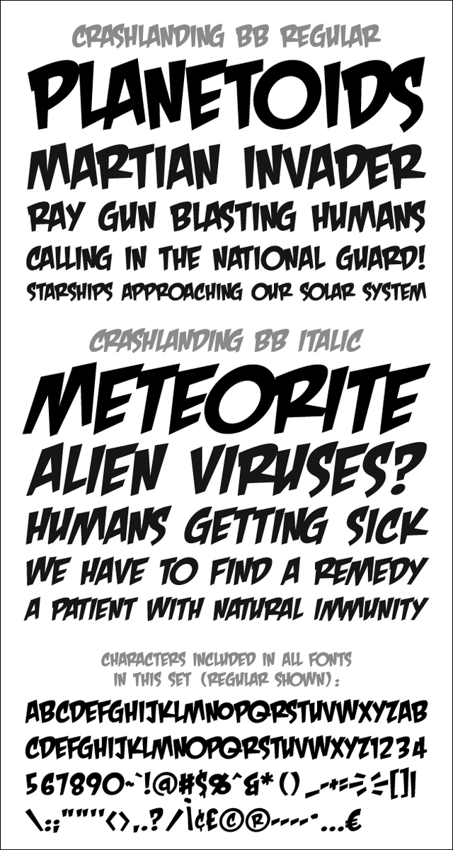 Crash Landing – Blambot Comic Fonts & Lettering