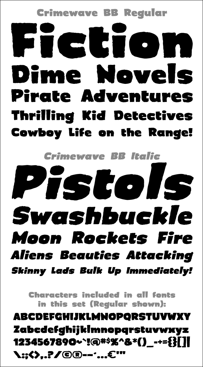 Crimewave – Blambot Comic Fonts & Lettering