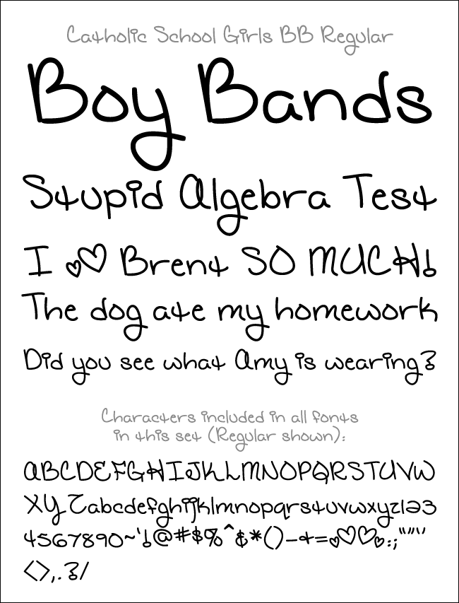 Catholic School Girls – Blambot Comic Fonts & Lettering