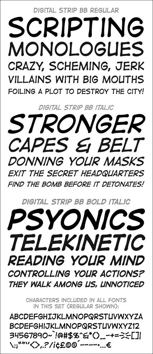 Digital Strip – Blambot Comic Fonts & Lettering