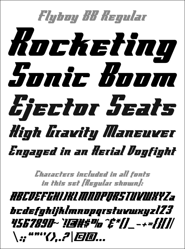 Flyboy – Blambot Comic Fonts & Lettering