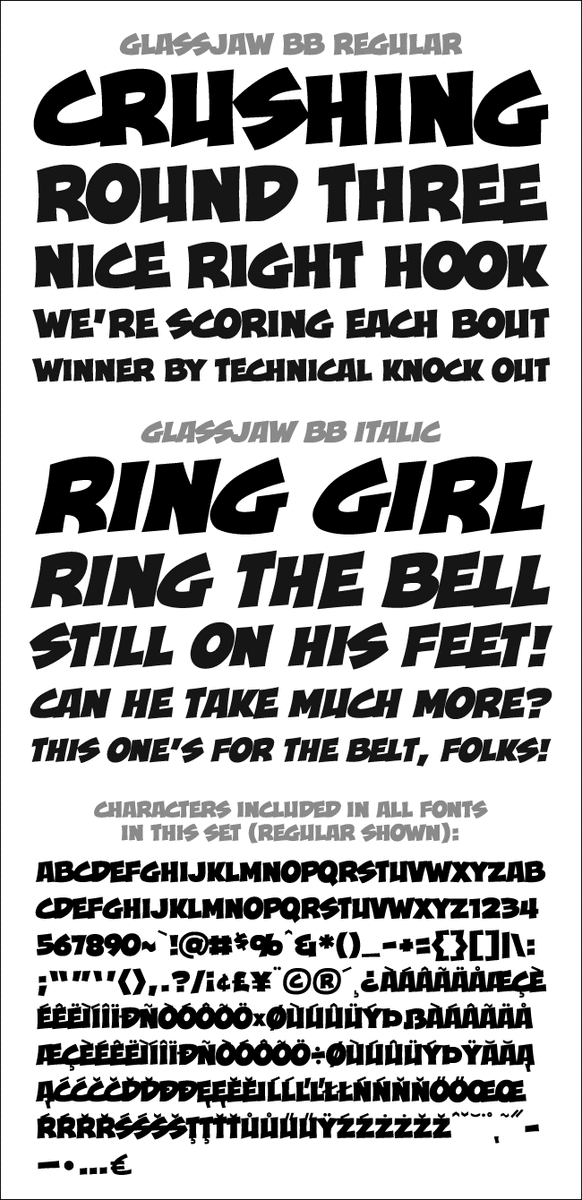 Glass Jaw – Blambot Comic Fonts & Lettering