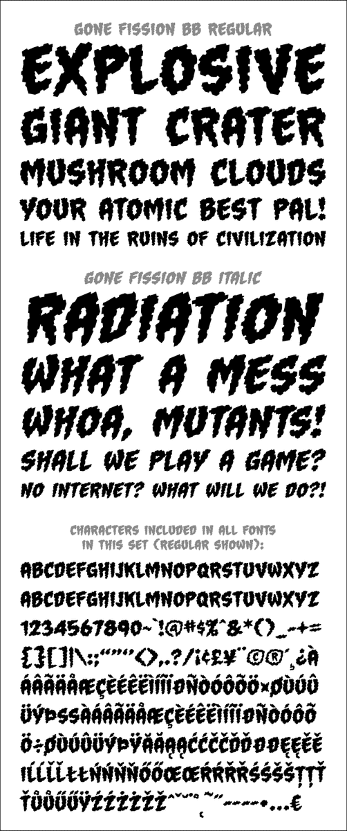 Gone Fission – Blambot Comic Fonts & Lettering