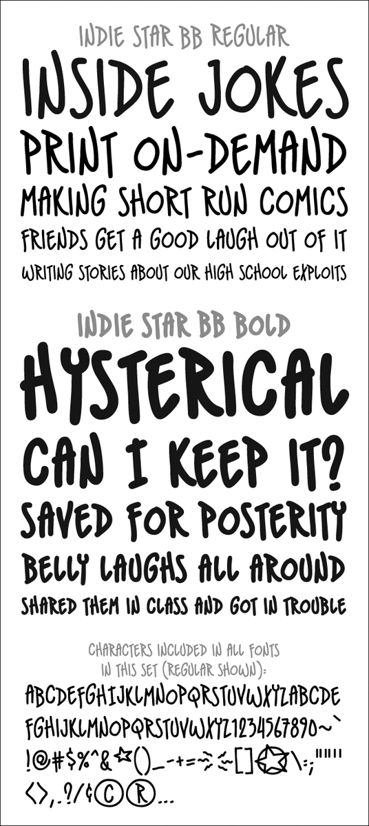 Indie Star – Blambot Comic Fonts & Lettering