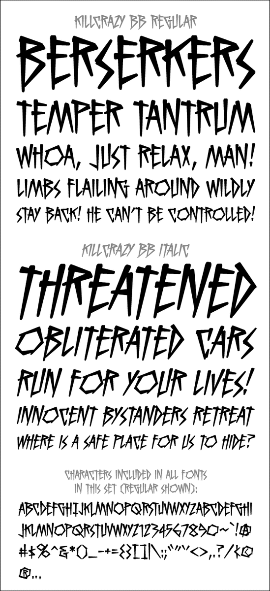 Killcrazy – Blambot Comic Fonts & Lettering