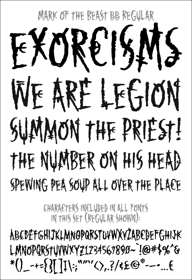 Mark Of The Beast – Blambot Comic Fonts & Lettering