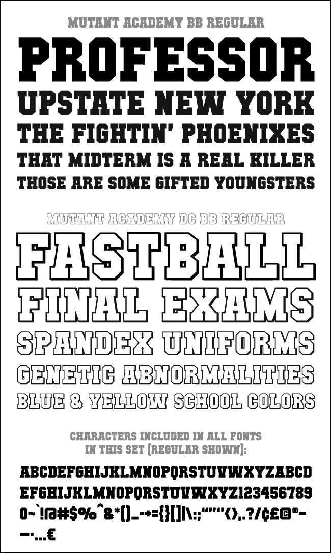 Mutant Academy – Blambot Comic Fonts & Lettering