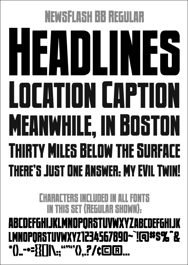 NewsFlash – Blambot Comic Fonts & Lettering