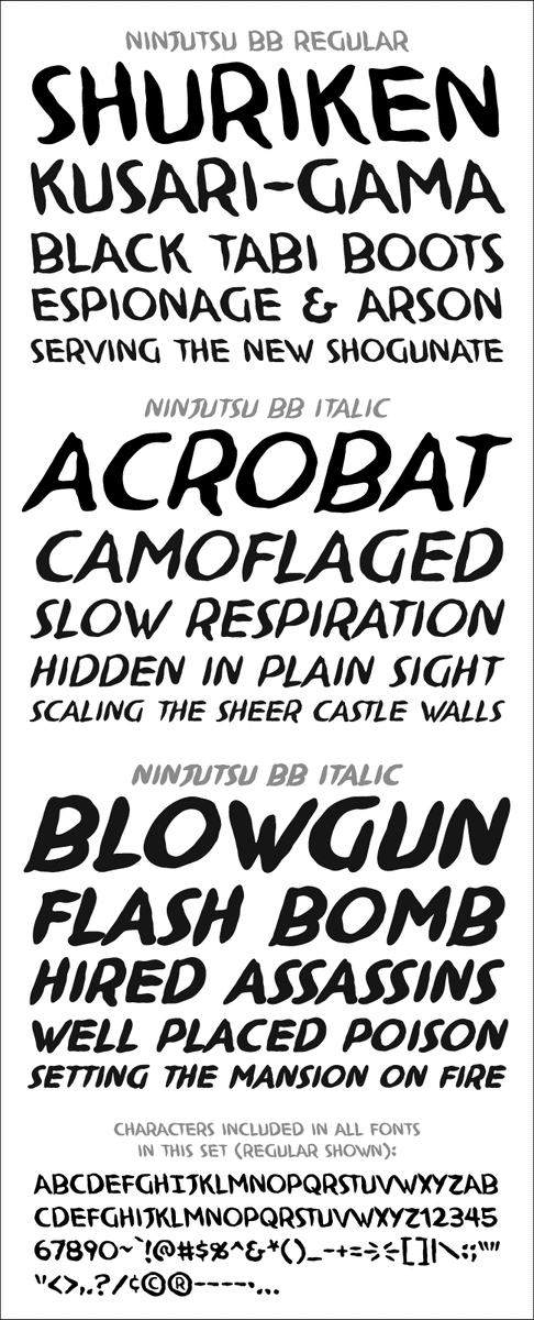 Ninjutsu – Blambot Comic Fonts & Lettering