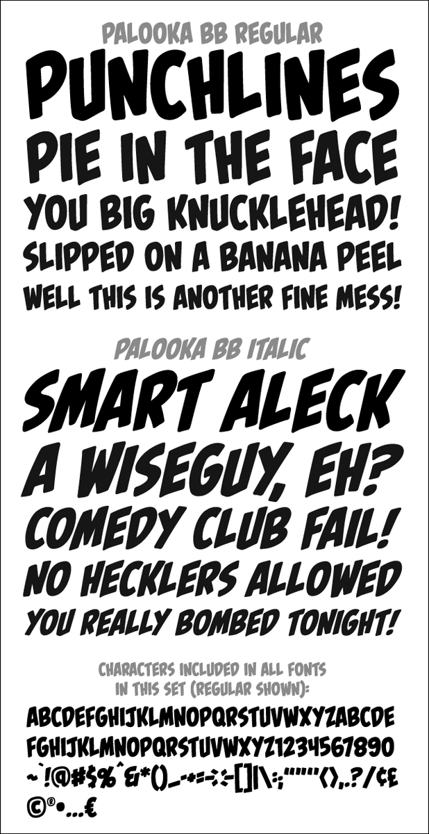 Palooka – Blambot Comic Fonts & Lettering