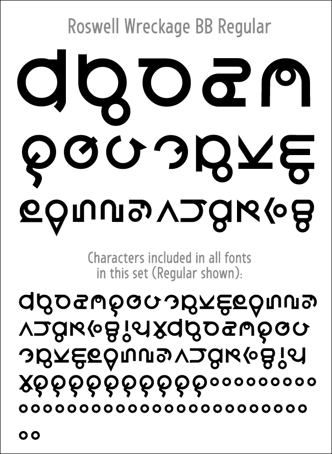 Roswell Wreckage – Blambot Comic Fonts & Lettering