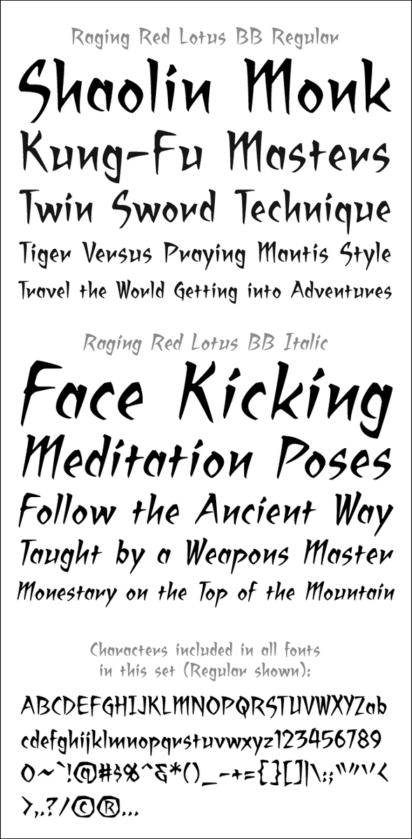 Raging Red Lotus – Blambot Comic Fonts & Lettering