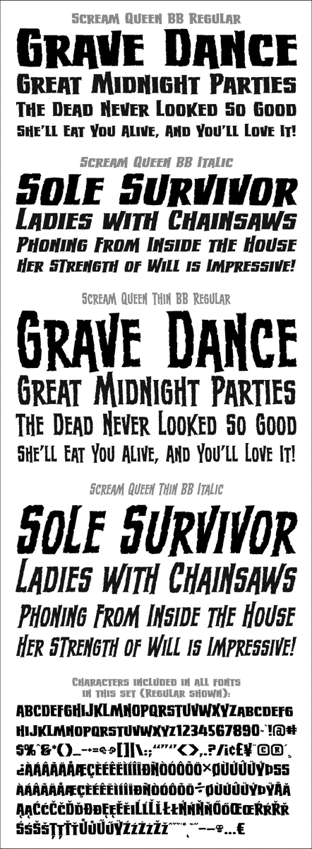 Scream Queen – Blambot Comic Fonts & Lettering