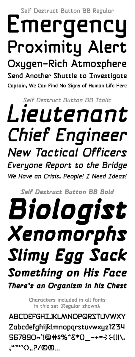 Self Destruct Button – Blambot Comic Fonts & Lettering