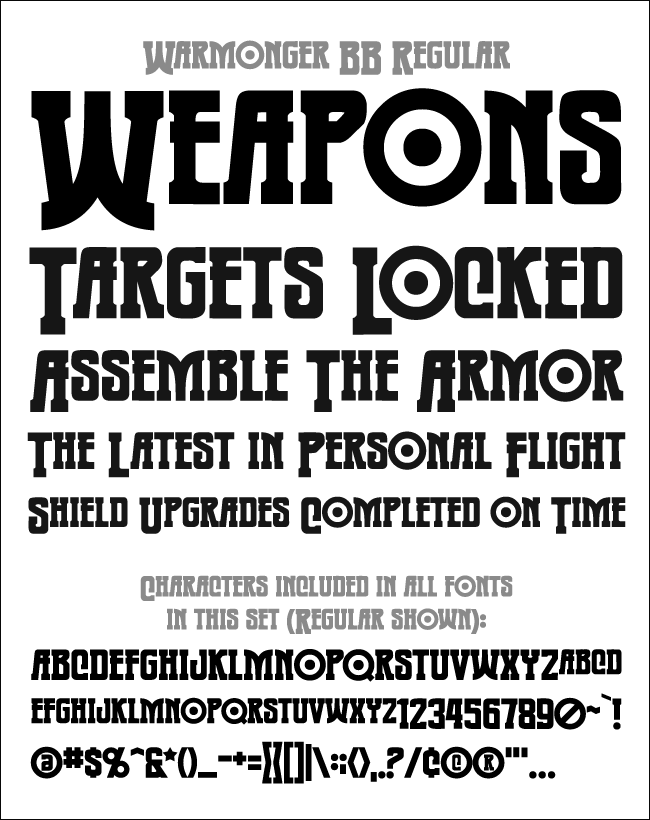 Warmonger – Blambot Comic Fonts & Lettering