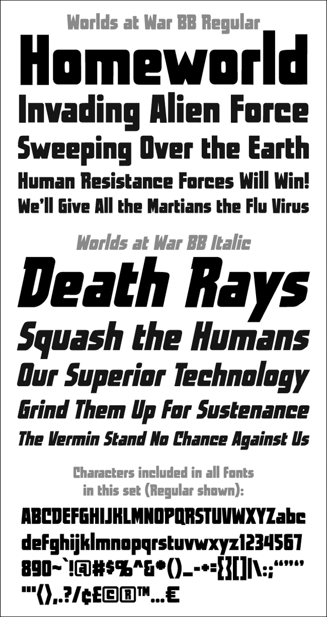 Worlds At War – Blambot Comic Fonts & Lettering