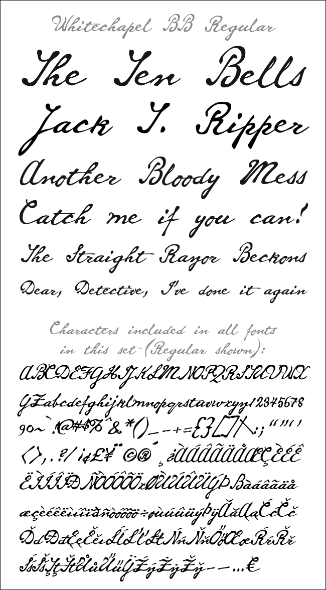 Whitechapel – Blambot Comic Fonts & Lettering